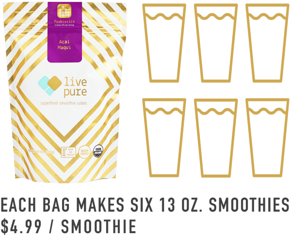 Smoothie Cube Shop - Live Pure
